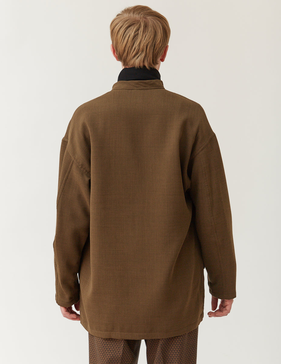 M65-STYLE SHIRT JACKET -brown- – m's braque